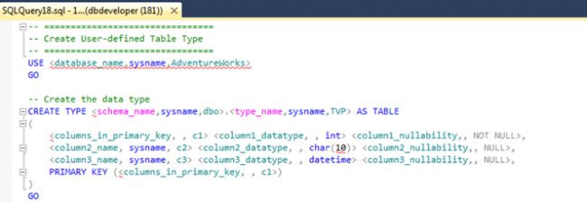 Insert and Update in SQL Using User-Defined Table Type and XML